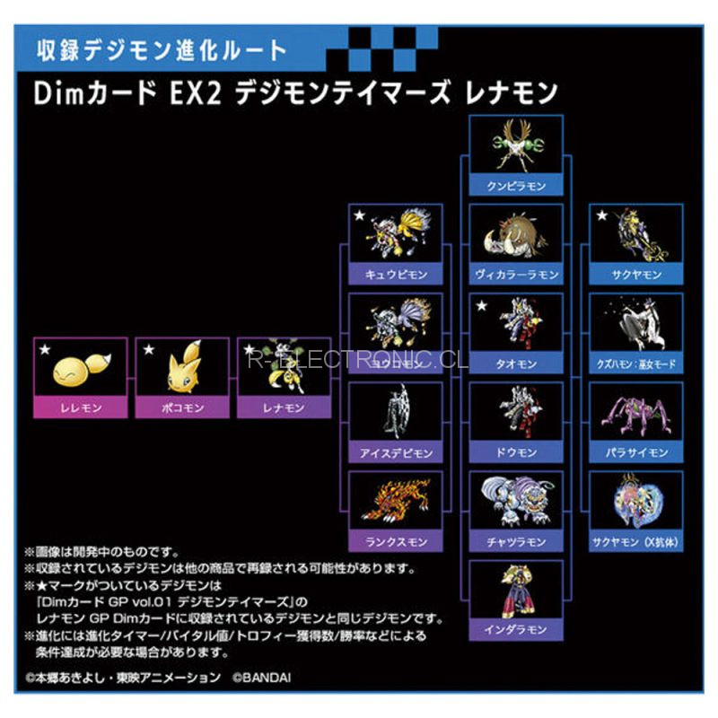 R-ELECTRONIC - DIM CARD EX2 RENAMON DIGIMON VITAL BRACELET