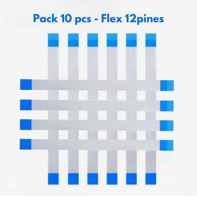 R-ELECTRONIC - Pack 10 Pcs Flexibles 12 pines original